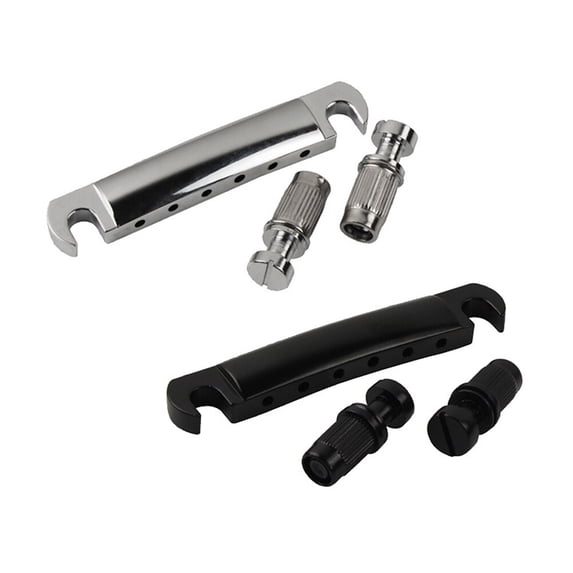 FELTECHELECTR 1 Set Zinc Alloy Silver Bridge Tailpiece for Electric ...