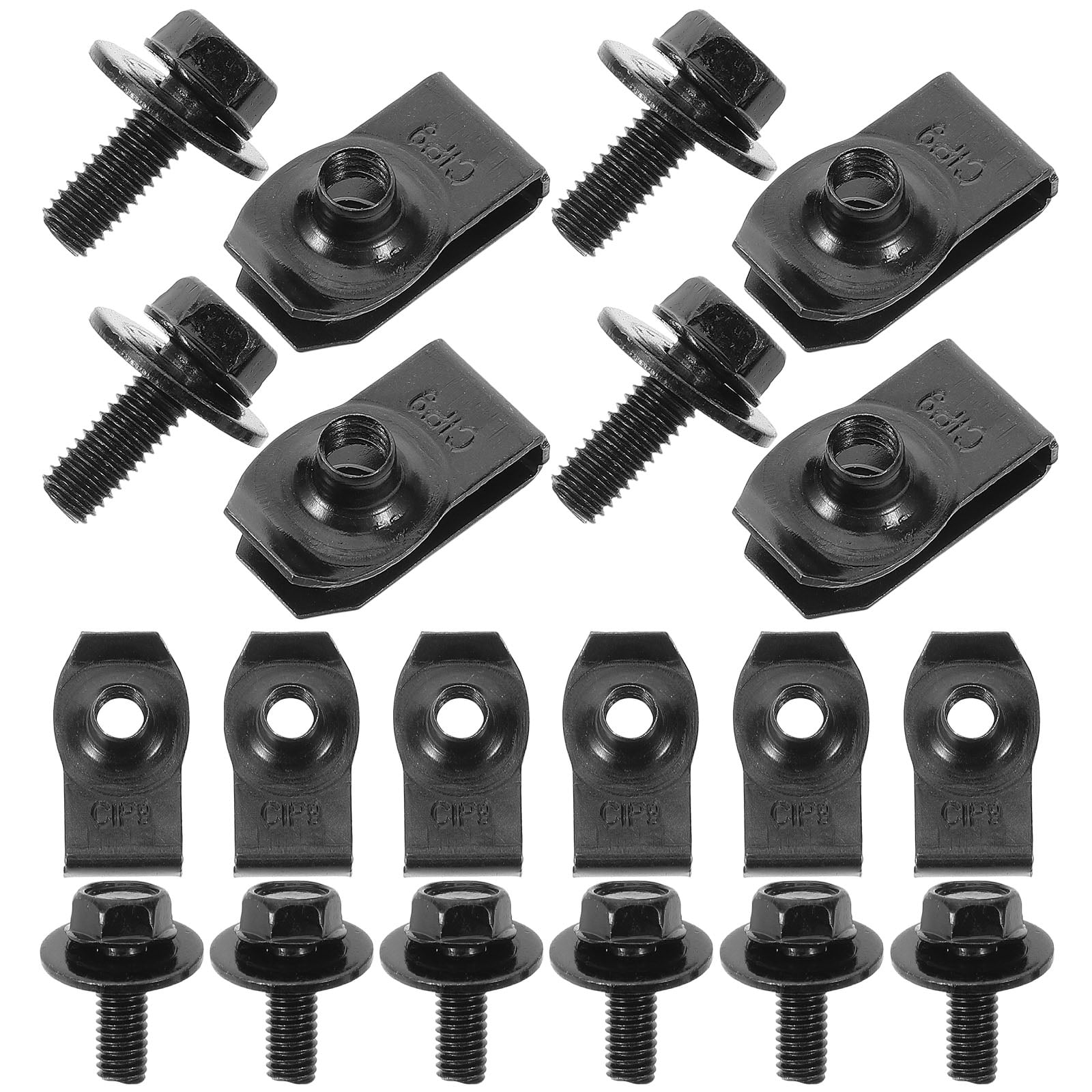 FELTECHELECTR 10 Pairs Car Clip Retainer Auto Fasteners Bumper Retainer ...