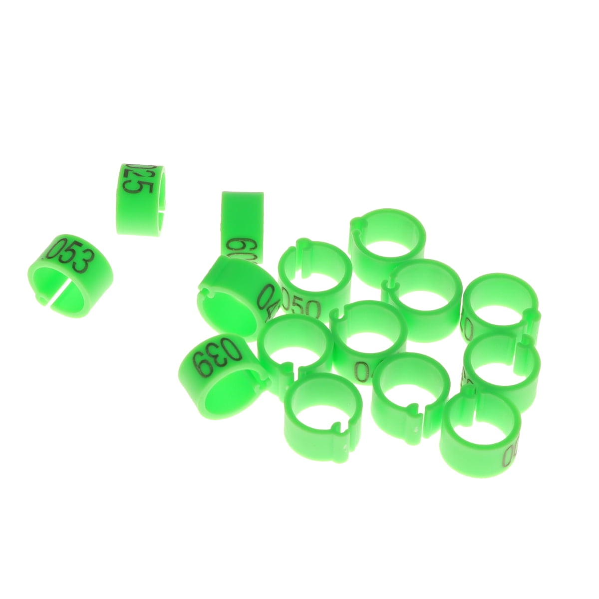FELTECHELECTR 100 Pcs Durable Plastic Pigeon Rings for Pigeon Racing ...
