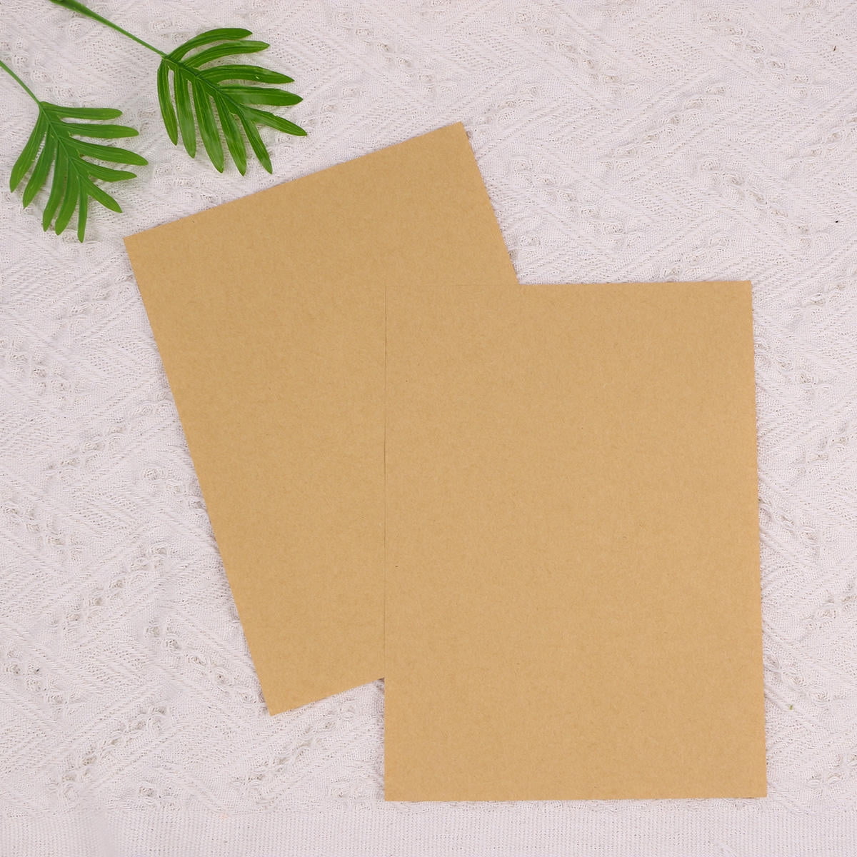 FELTECHELECTR 100 Sheets Aged Paper Stationery Kraft Blank A4 Khaki ...
