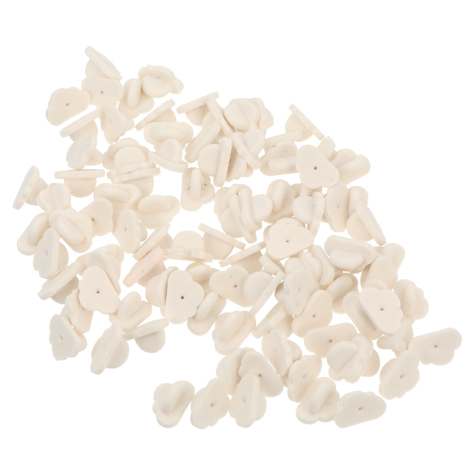 FELTECHELECTR 100Pack Badge Back Tacks Pin Base for Service Bars ...