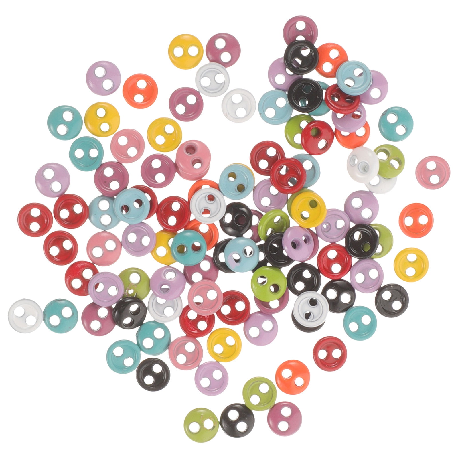 FELTECHELECTR 100Pcs Buttons for Clothes Tiny Design in Assorted Color ...