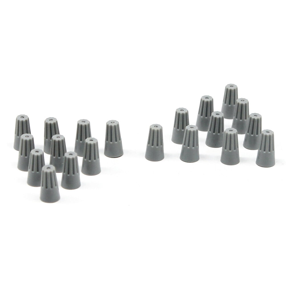 FELTECHELECTR 100Pcs Grey Plastic Spiral Pressure Line Caps for ...