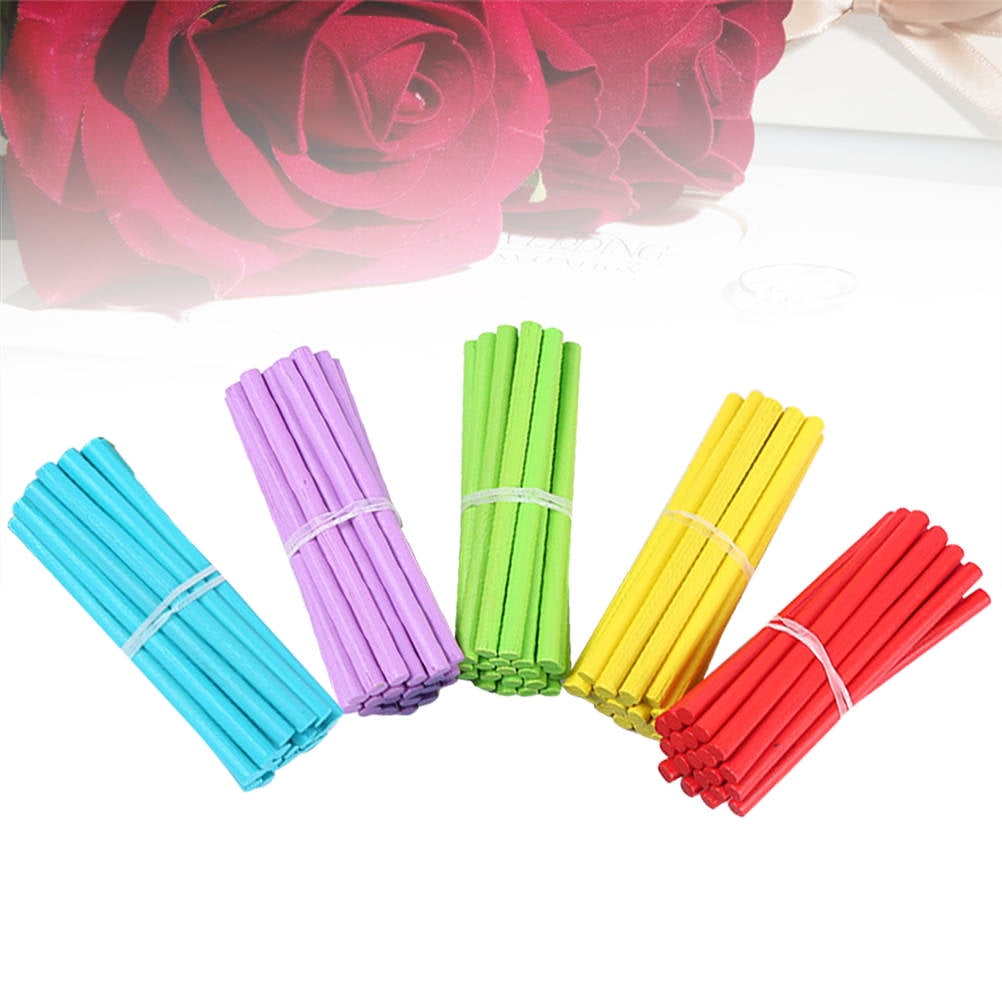 FELTECHELECTR 100Pcs Kids Math Learning Toy Wooden Counting Rods For ...