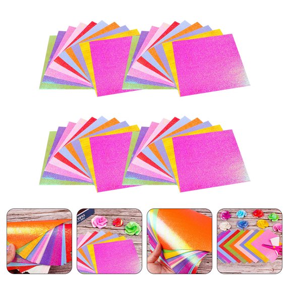 FELTECHELECTR 100Pcs Kids Origami Small Square Shape For Diy Projects ...
