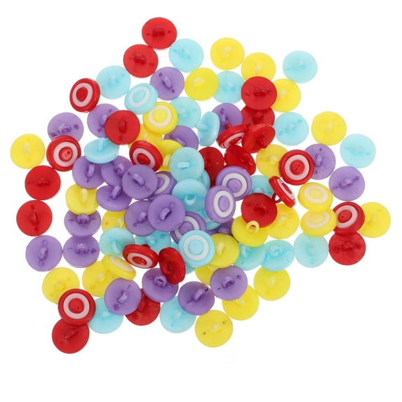 FELTECHELECTR 100Pcs Round Sewing Buttons Mushroom Design Assorted ...
