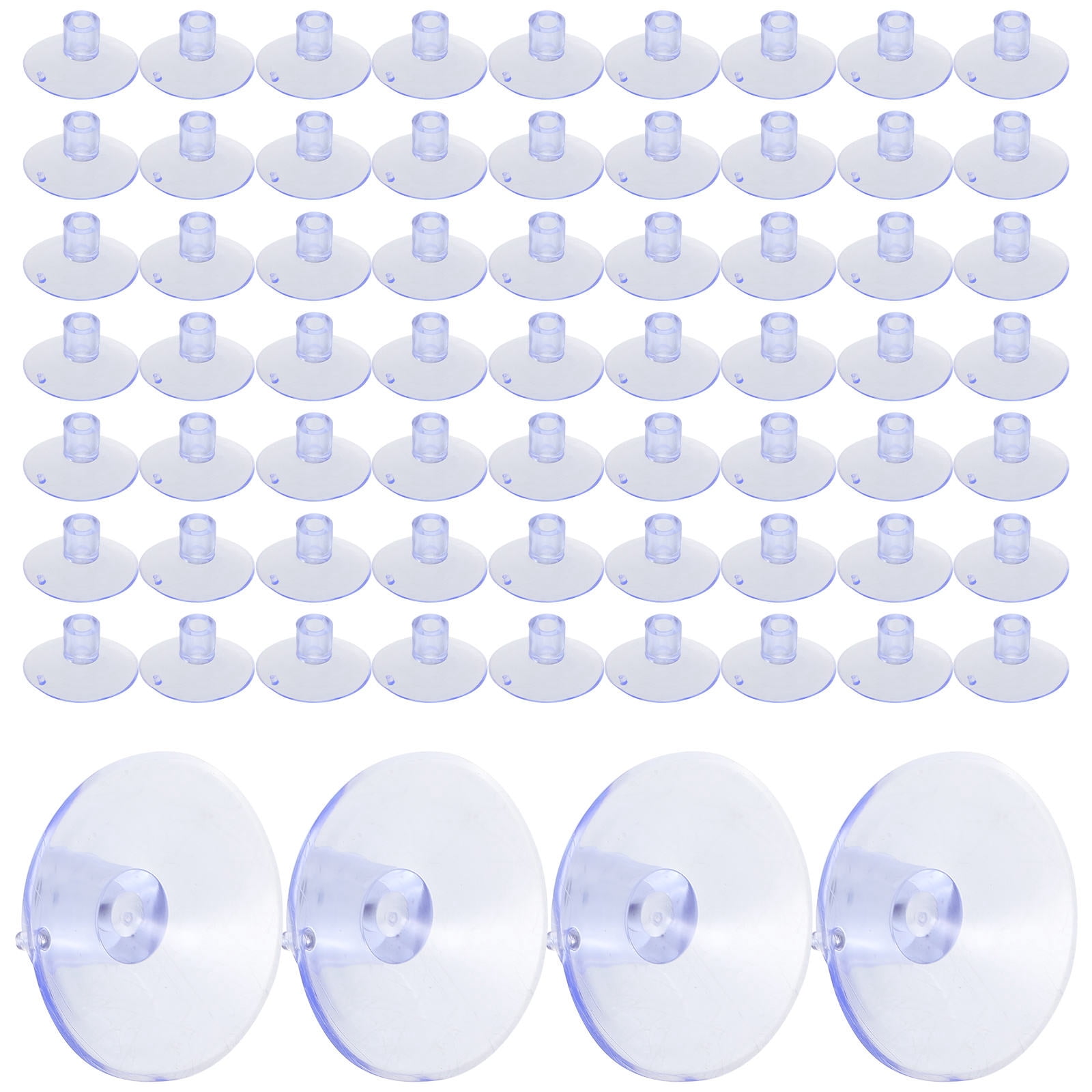 FELTECHELECTR 100Pcs Transparent Suction Cups For Glass Small Size 3 ...