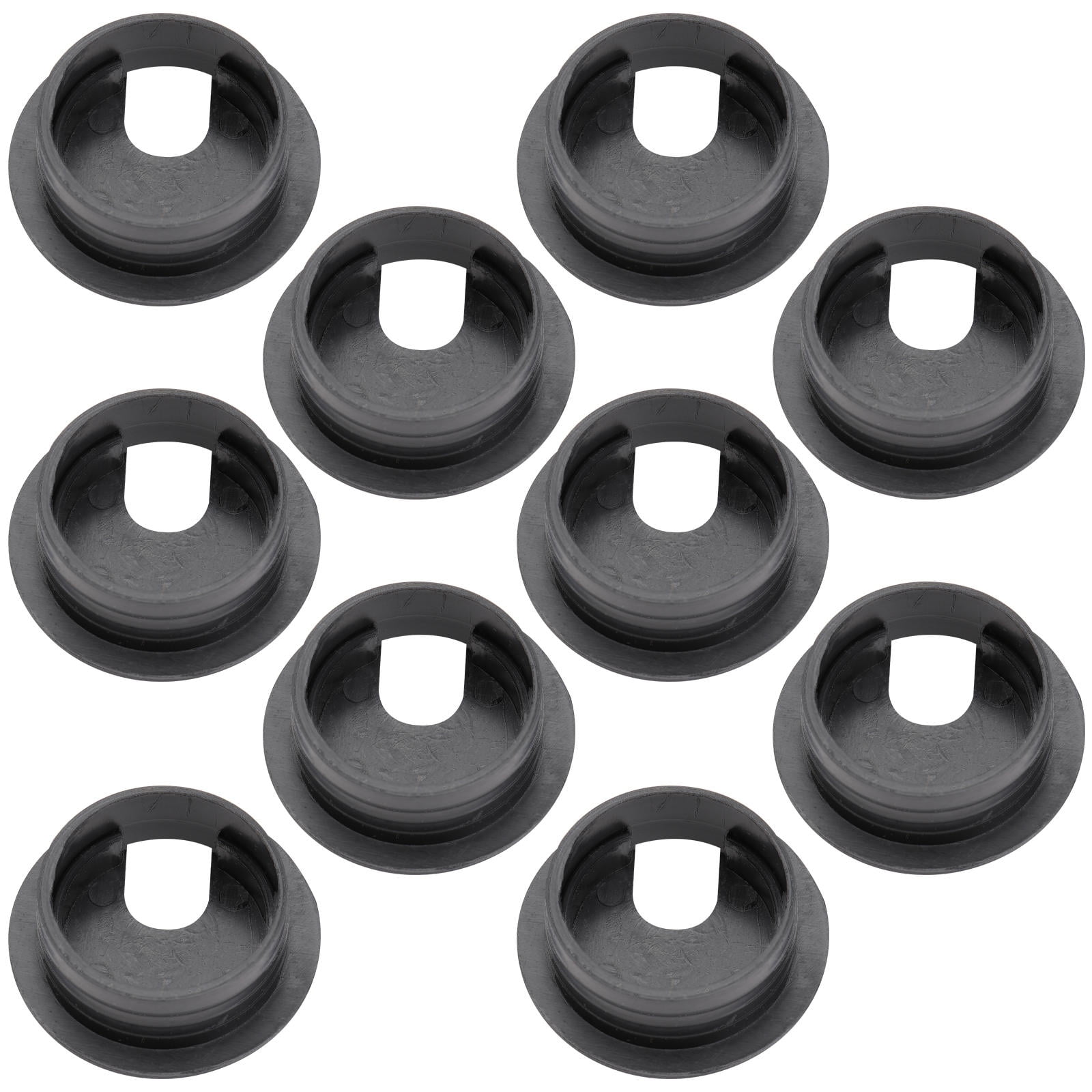 FELTECHELECTR 10Pcs Black Plastic Desktop Hole Cover for Computer Desk ...