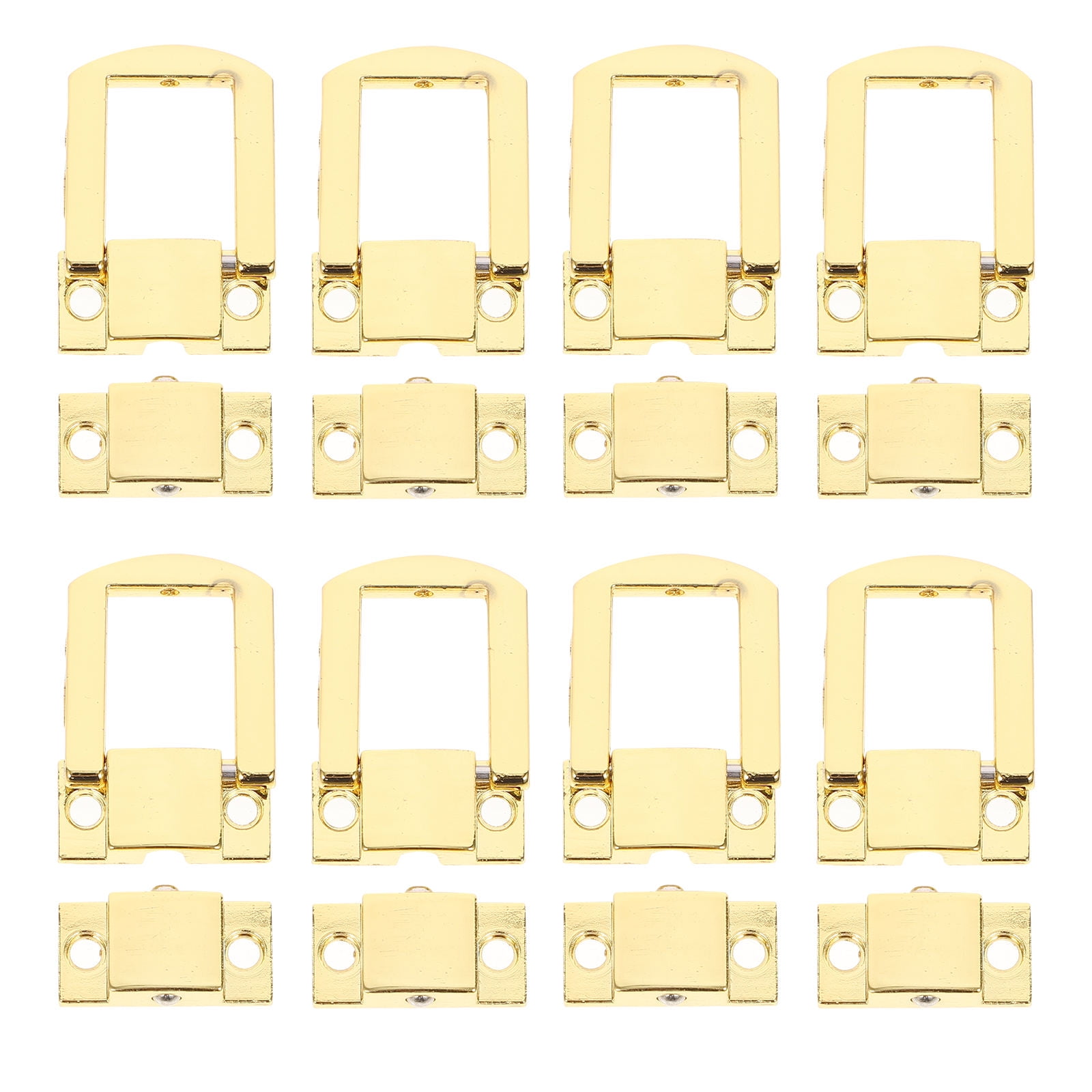 FELTECHELECTR 10Pcs Golden Metal Buckle Lock Fastener Hasp for Suitcase ...