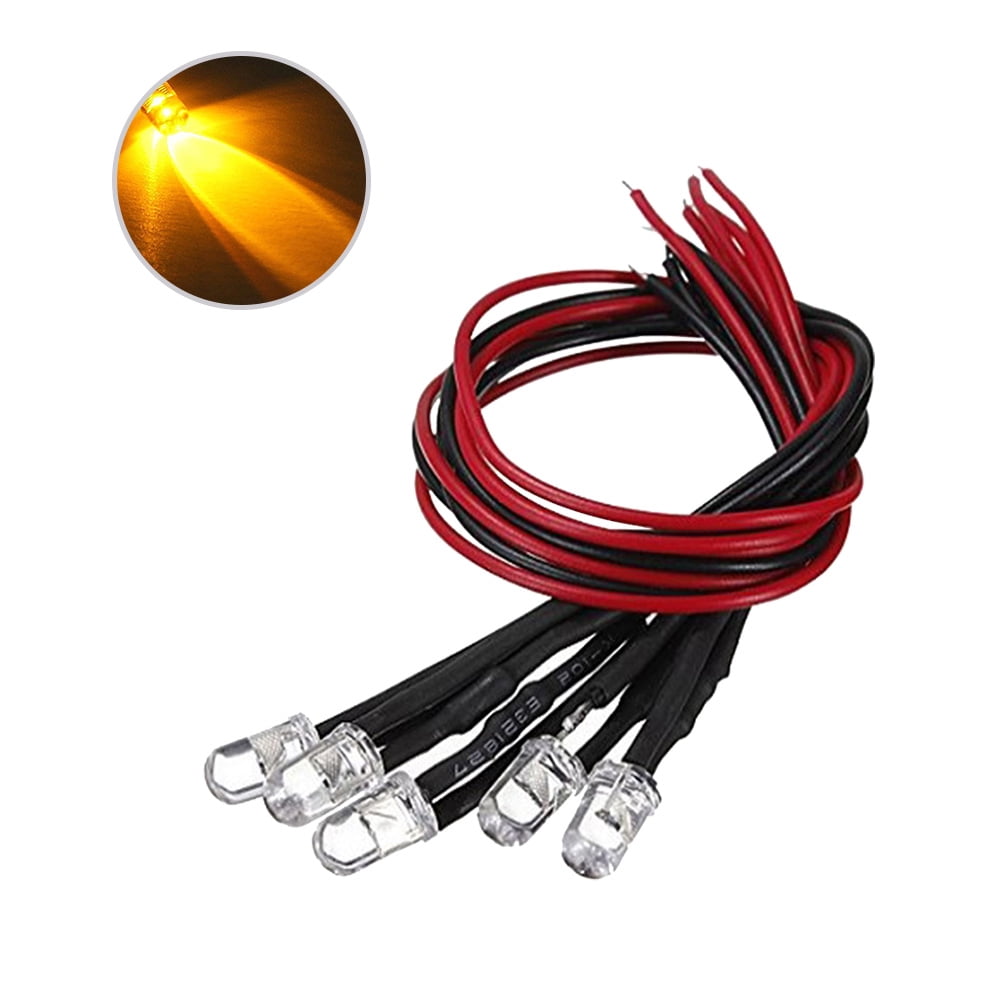 FELTECHELECTR Small Round Light Bulbs LED Lamp 10Pcs PVC - Walmart.com