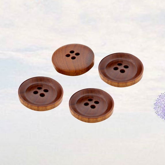 FELTECHELECTR 10Pcs Light Brown Woodensnap Buttons For Handmade Crafts ...