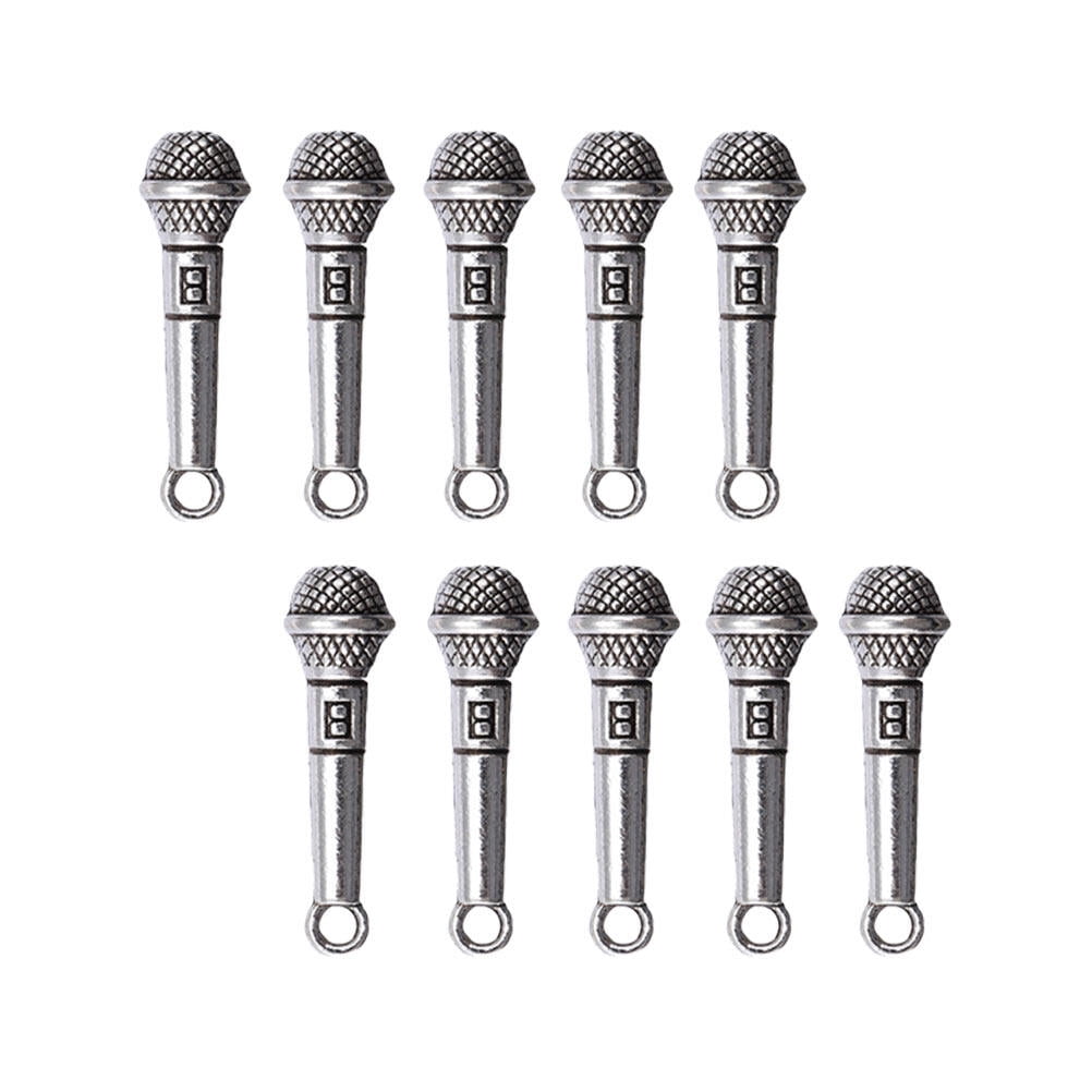 FELTECHELECTR 10Pcs Miniature Musical Instrument Models Microphone for ...