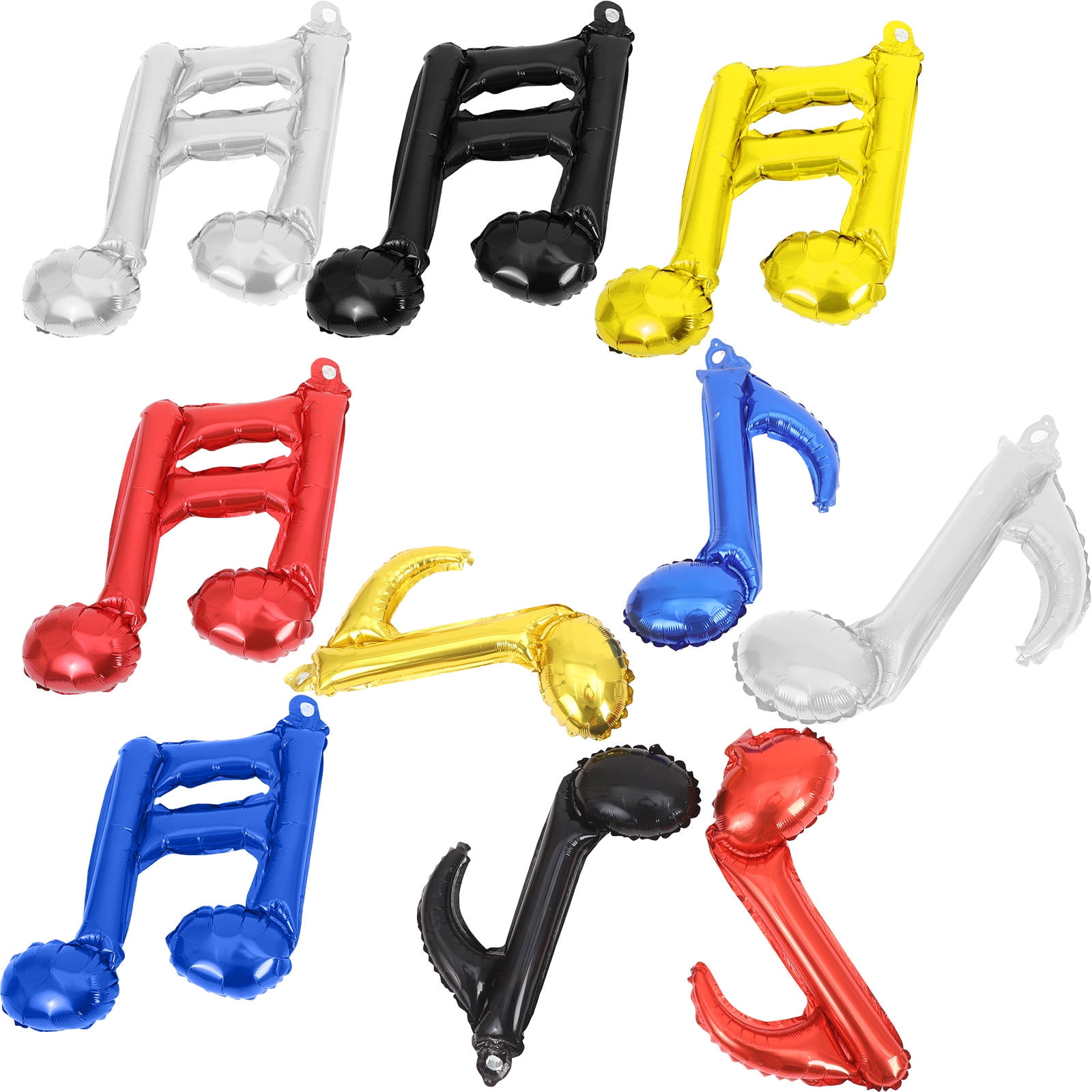 FELTECHELECTR 10Pcs Music Note Balloons Reusable Mylar Balloons for ...