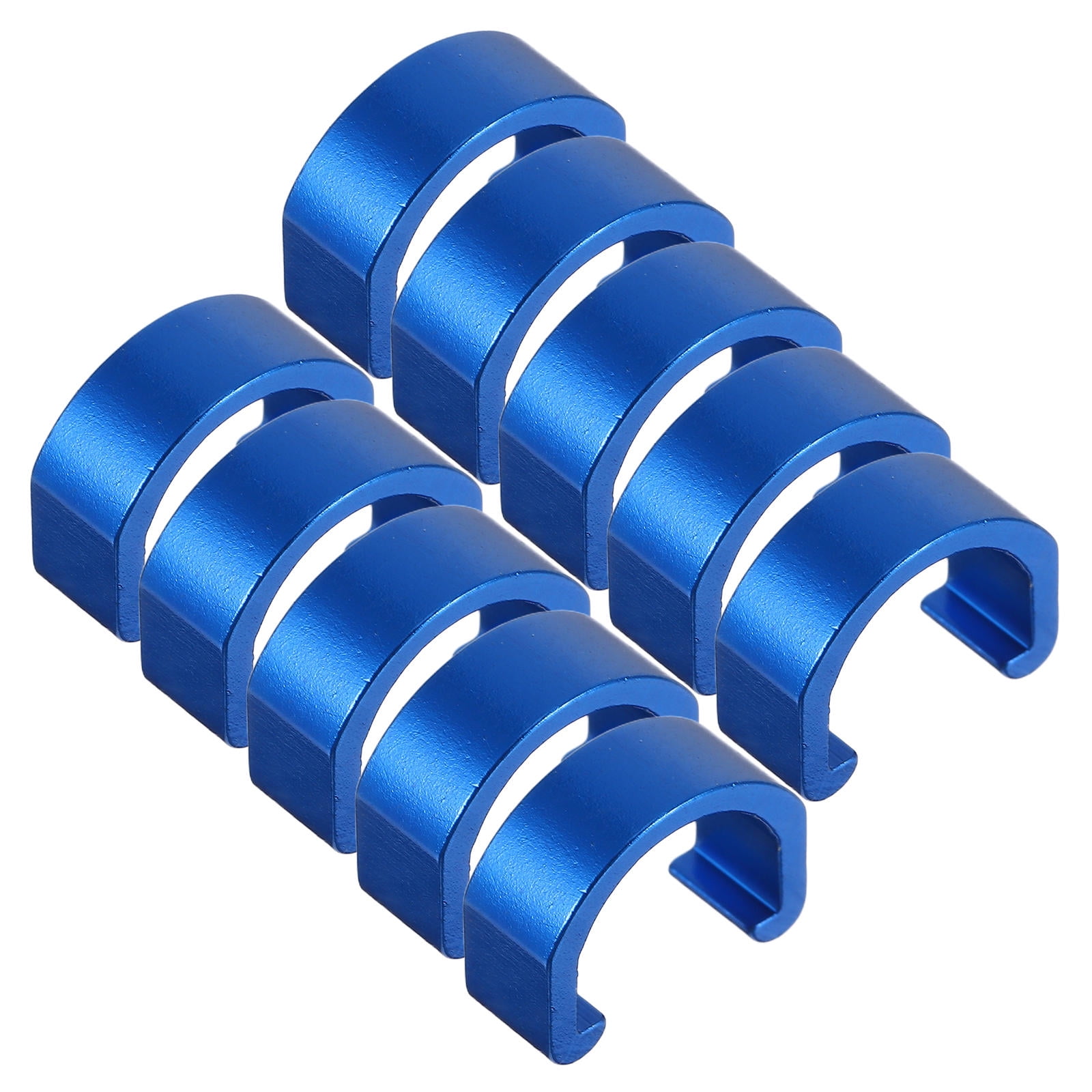 FELTECHELECTR Bicycle C Buckle Tubing Clips Aluminium Alloy 10Pcs ...