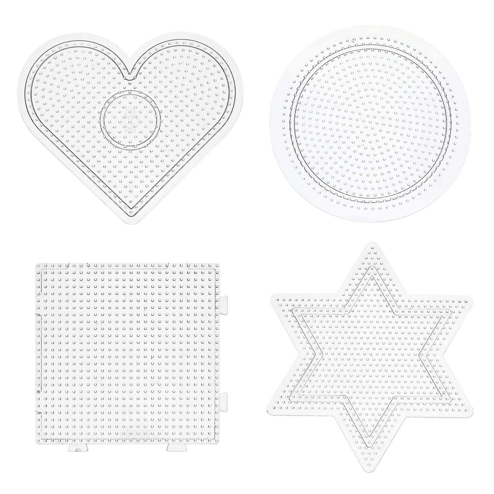 FELTECHELECTR 11Pack Kids Craft Beads Board Clear Plastic Square ...