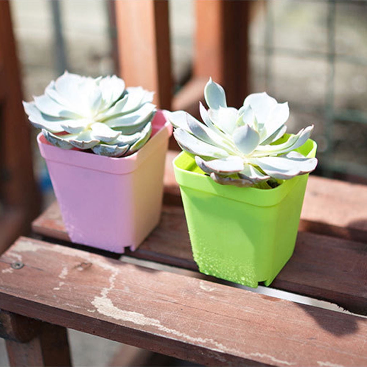 FELTECHELECTR 12 Purple Plastic Planter Pots for School Projects Mini ...