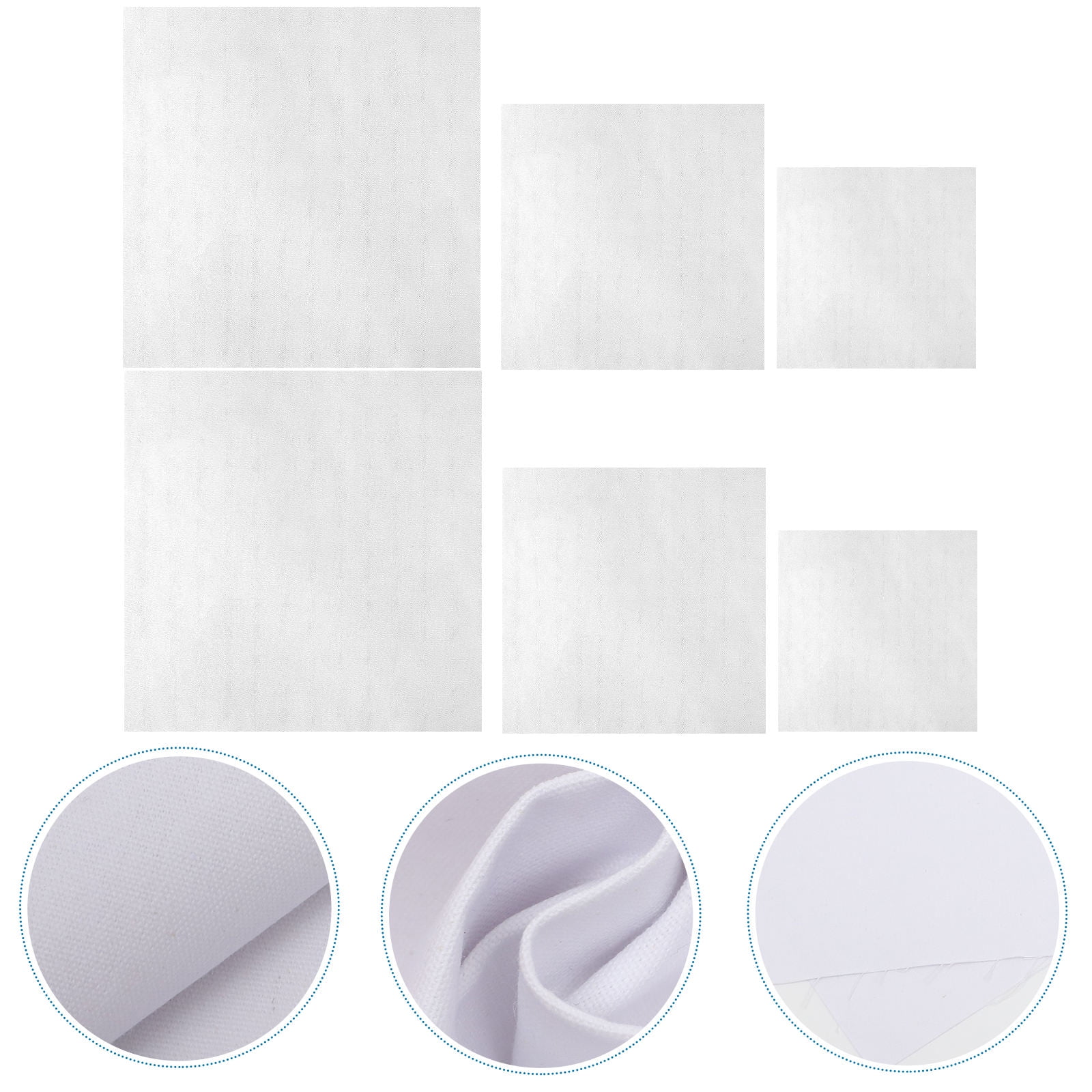 FELTECHELECTR 12 Sheets Cross Stitch Fabric Embroidery Gridding Cloths ...