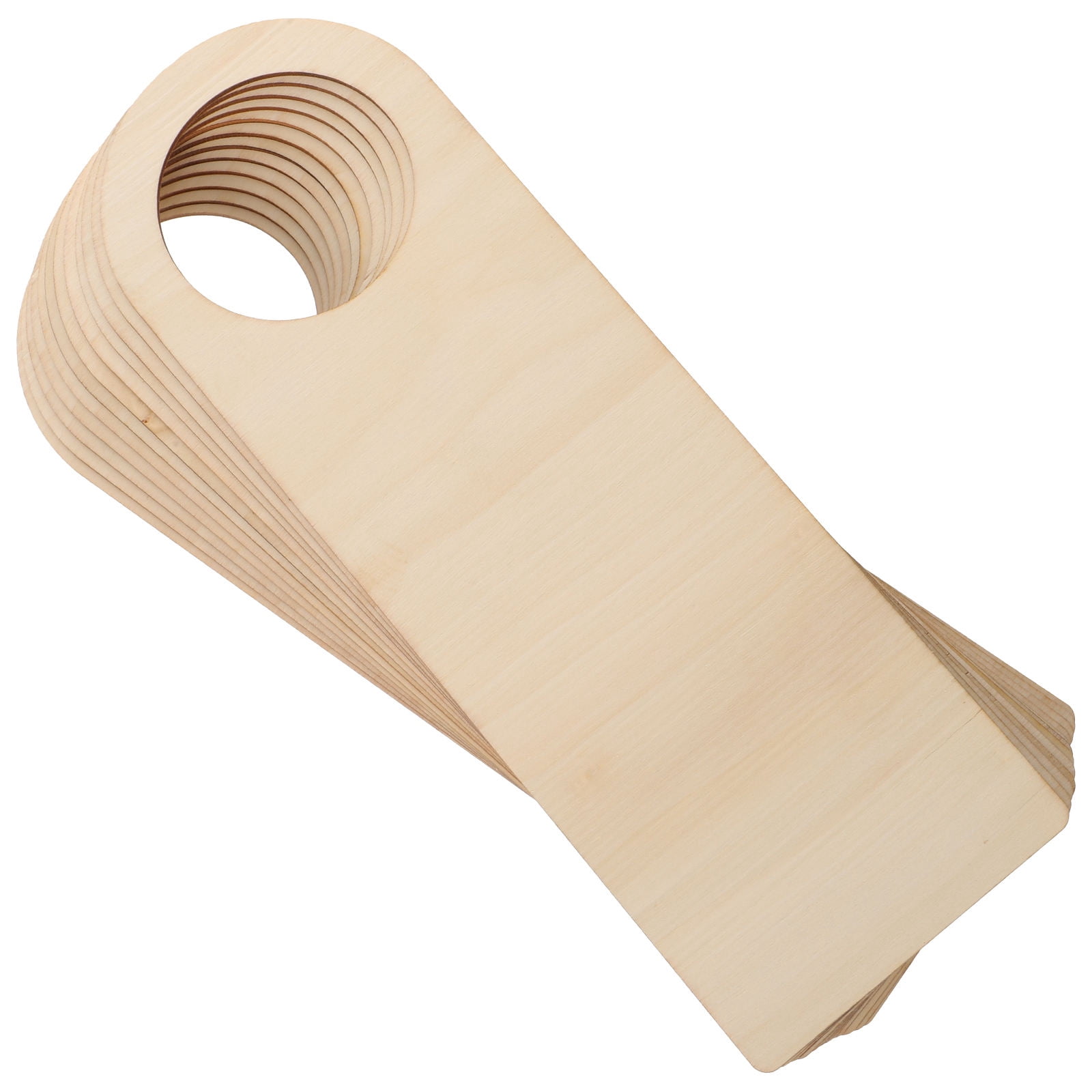 FELTECHELECTR 12Pcs Beige Wood Door Handle Ornaments for Craft ...