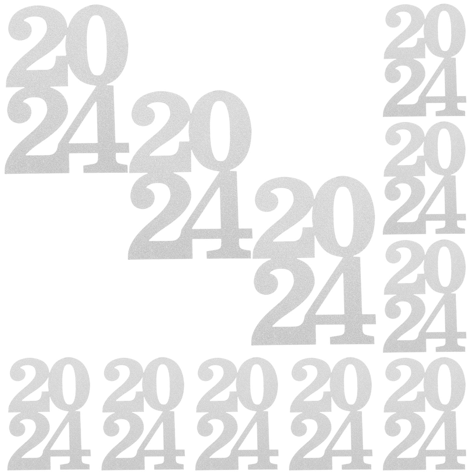 FELTECHELECTR 12Pcs Graduation Cutouts Tags in Glitter Paper for DIY ...