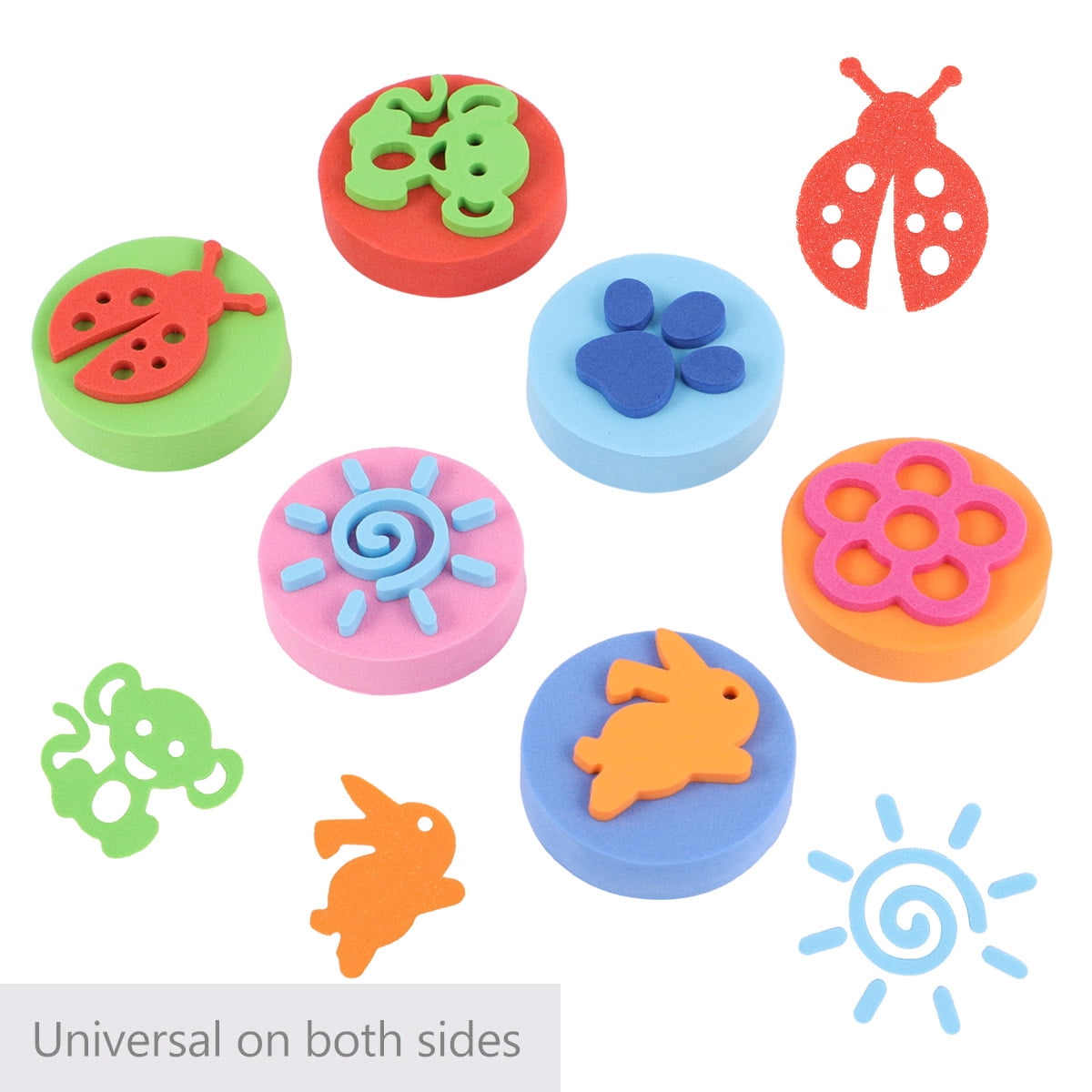 FELTECHELECTR 12Pcs Graffiti EVA Stamps for Toddlers Assorted Color ...