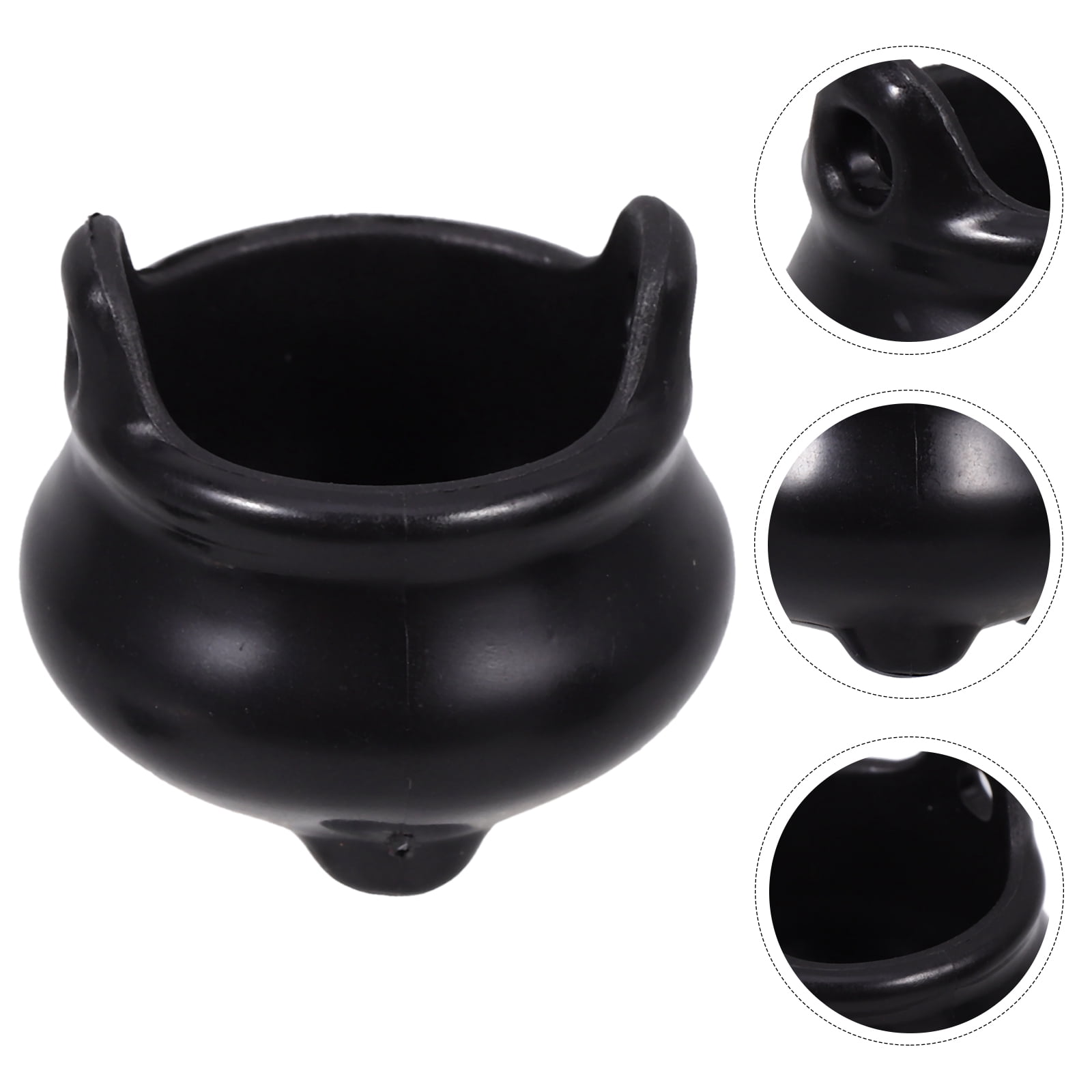 FELTECHELECTR 12Pcs Mini Cauldrons Black Abs for and - Walmart.com