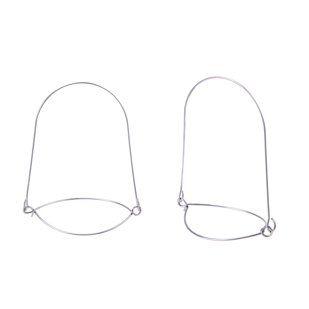 FELTECHELECTR Mason Jars Hangers Silver Wire Handles Christmas 12Pcs 4 ...