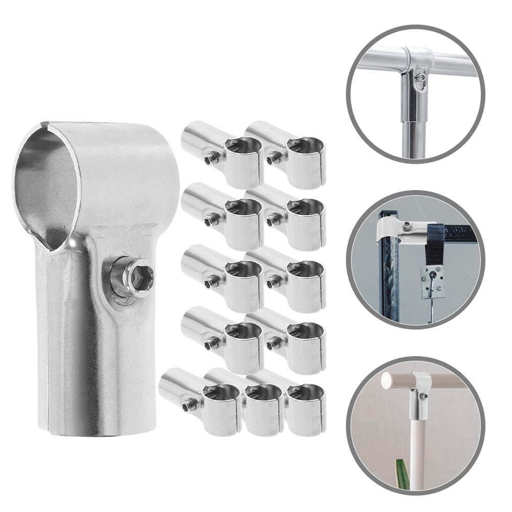 FELTECHELECTR 12pcs Pole T Clamp Metal Fence Mounting Clips for Indoor ...