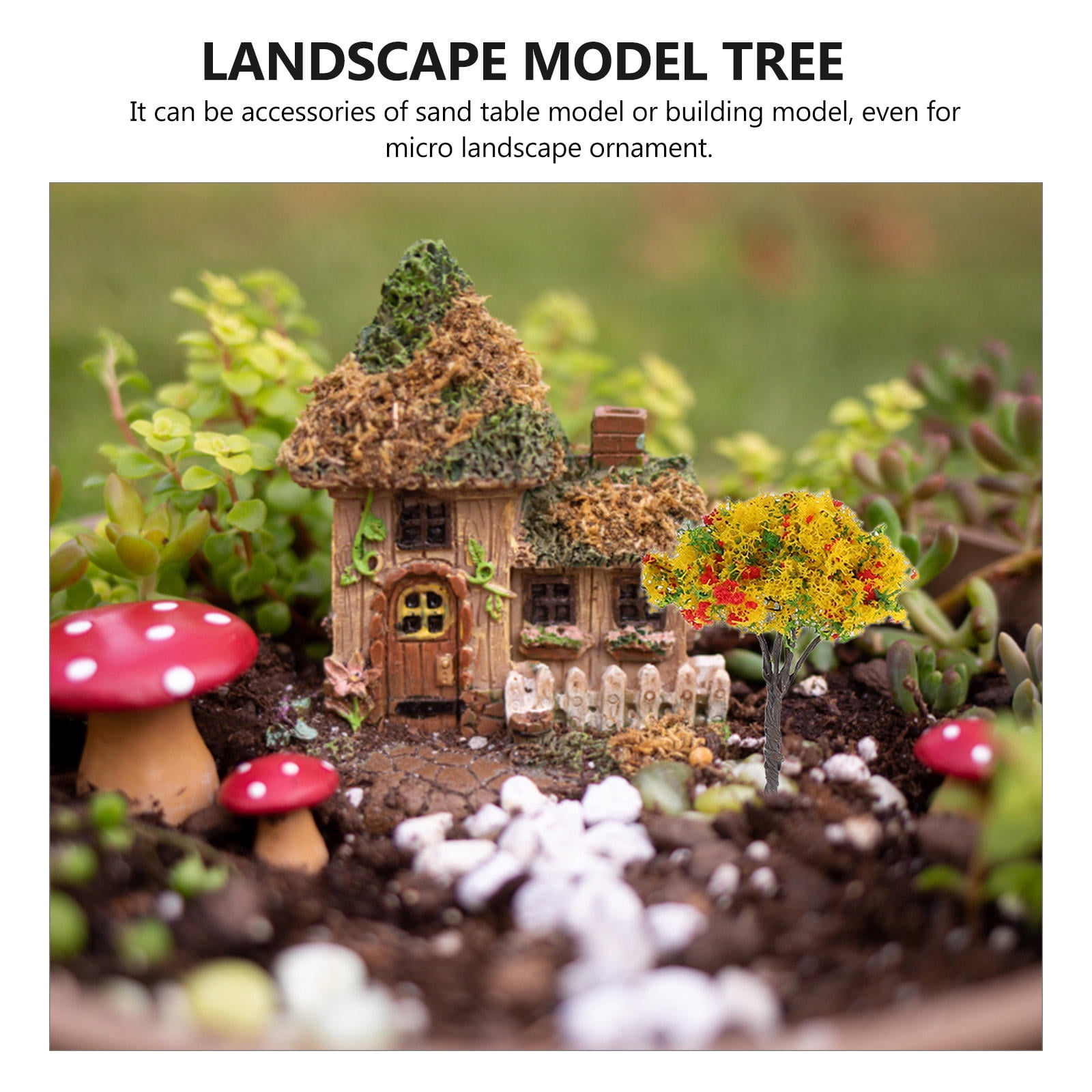 FELTECHELECTR 14 Pcs 1 Set Plastic Model Trees for Dioramas and ...