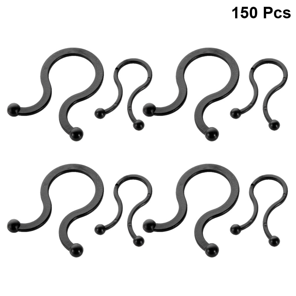 FELTECHELECTR 150Pack Cable Organizer Black PP Rectangular Cable Clips ...