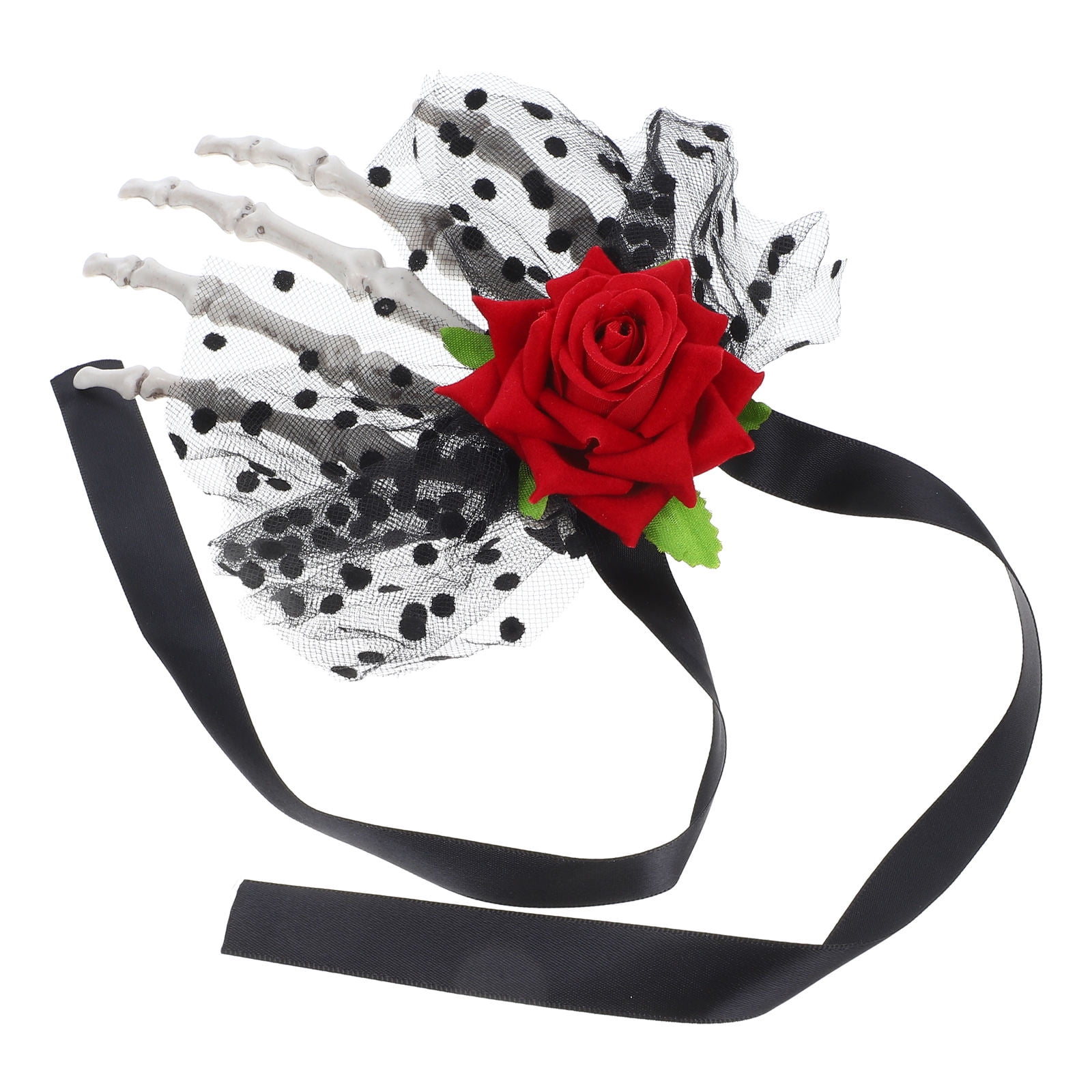 FELTECHELECTR 16.0x16.0x2.0in Multi Color Skull Hand Hair Clip Costume ...