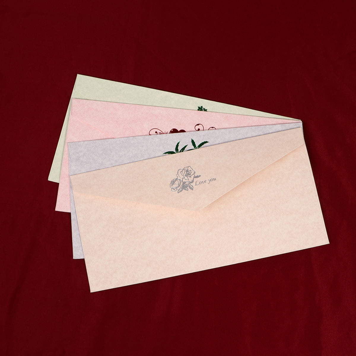 FELTECHELECTR 16Pack Reusable Vintage Paper Envelopes for Valentine's ...