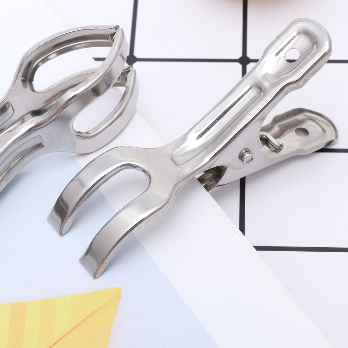 FELTECHELECTR 18Pcs Clothes Pin Clamps Stainless Steel Jumbo Size for ...