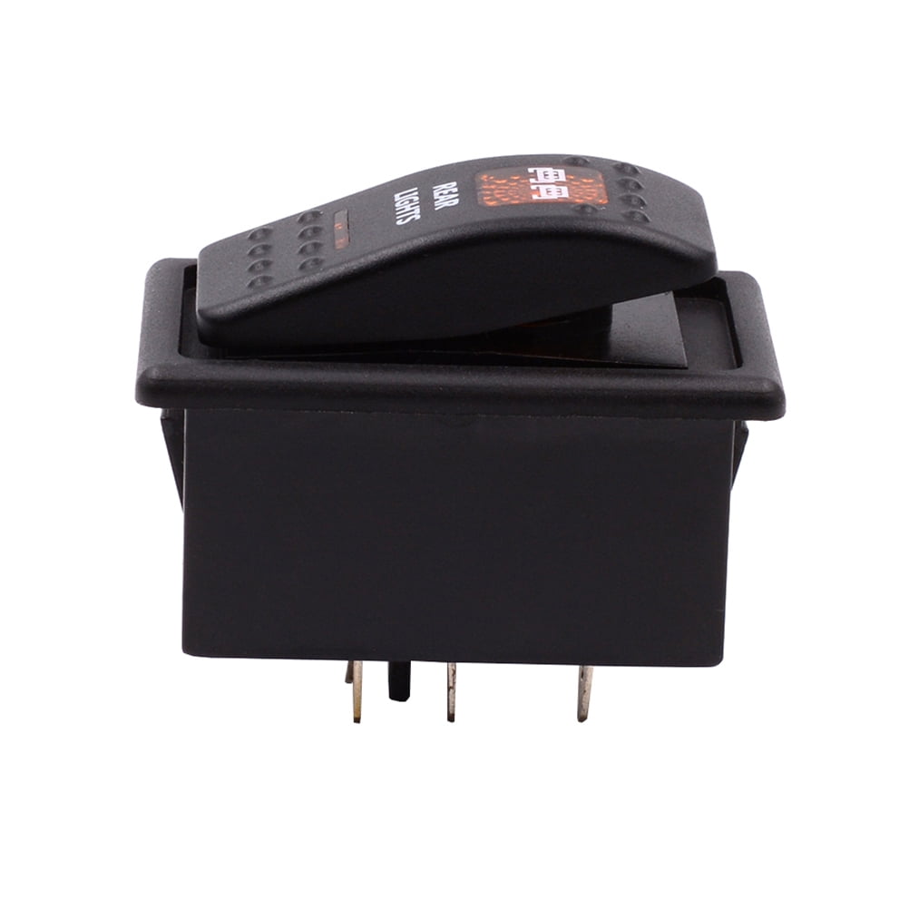 FELTECHELECTR 1Pack Abs Plastic Rectangular Rocker Switch Panel Housing ...