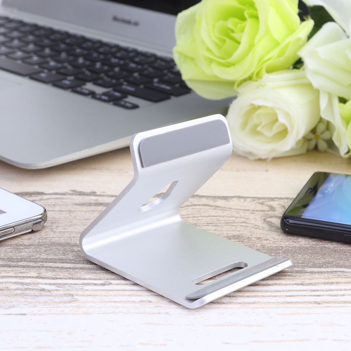 FELTECHELECTR 1Pack Desktop Phone Holder Stand with Square Base for ...