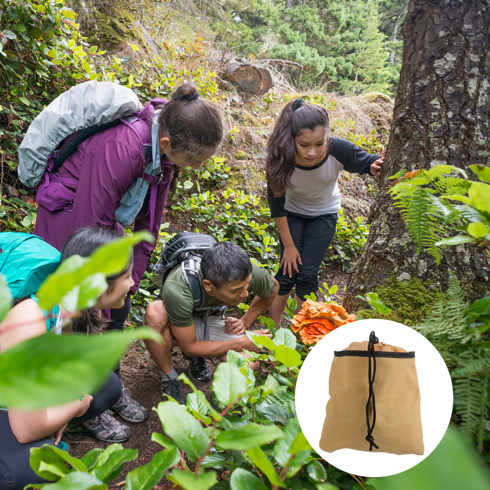 FELTECHELECTR 1Pack Durable Foraging Bag for Outdoor Foraging and ...