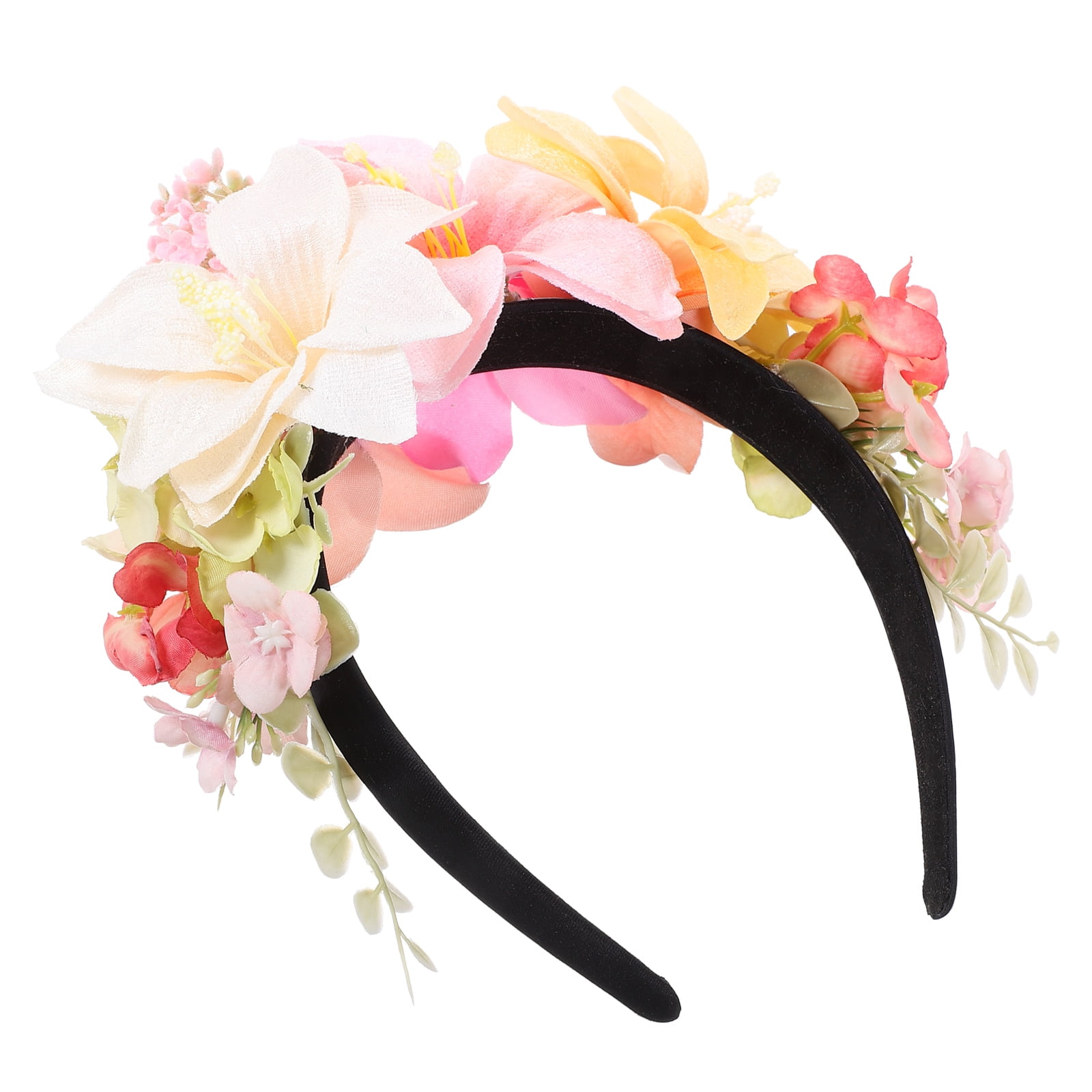 FELTECHELECTR 1Pack Flower Headbands For Girls Circular Shape Multi ...