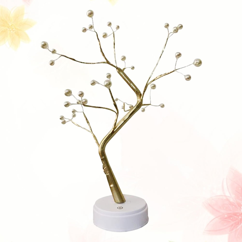 FELTECHELECTR Copper Wire Cluster Lights 36 LED Tree Light Golden 1Pcs ...