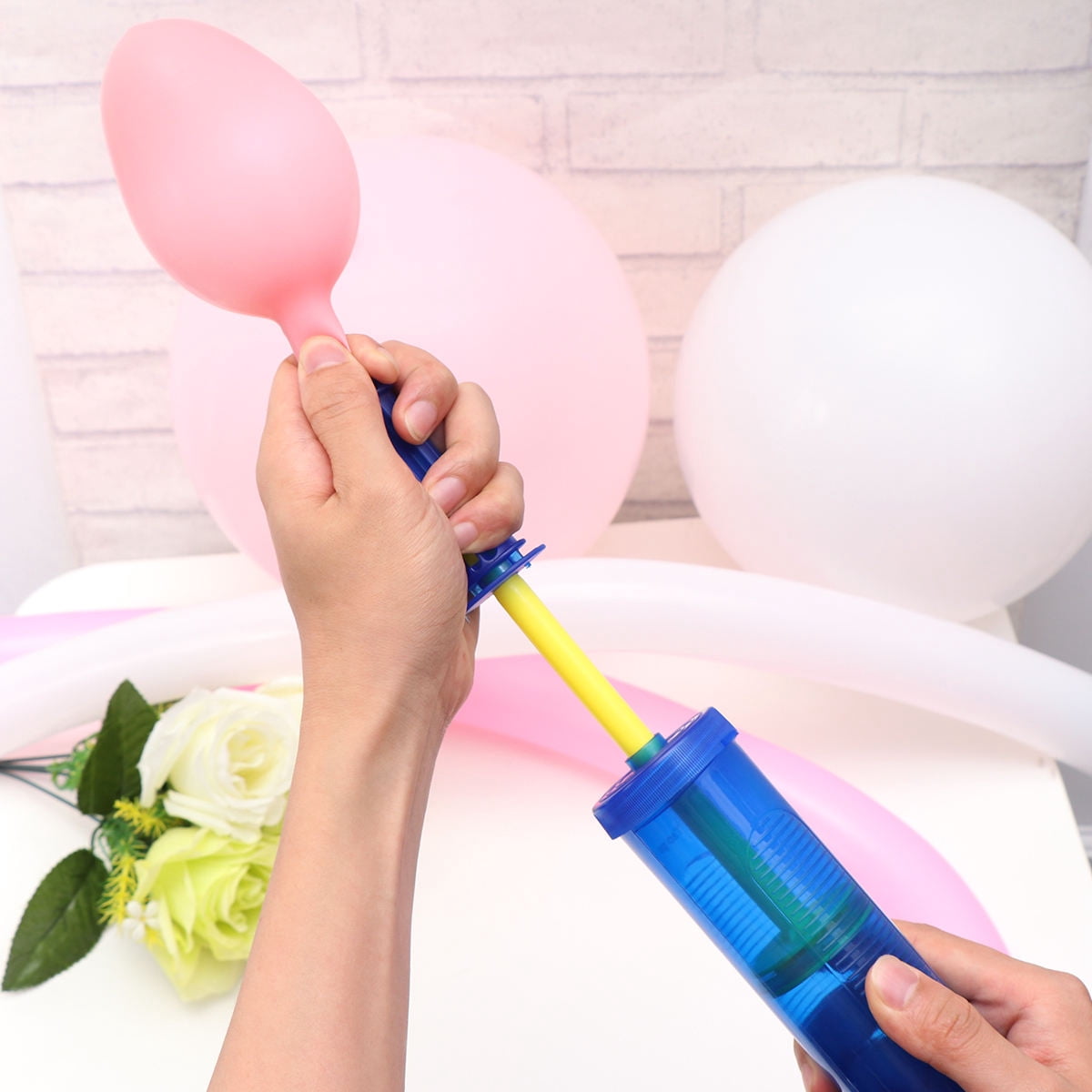 FELTECHELECTR 1Pack Hand Held Air Inflator Balloon Inflation Pump for ...