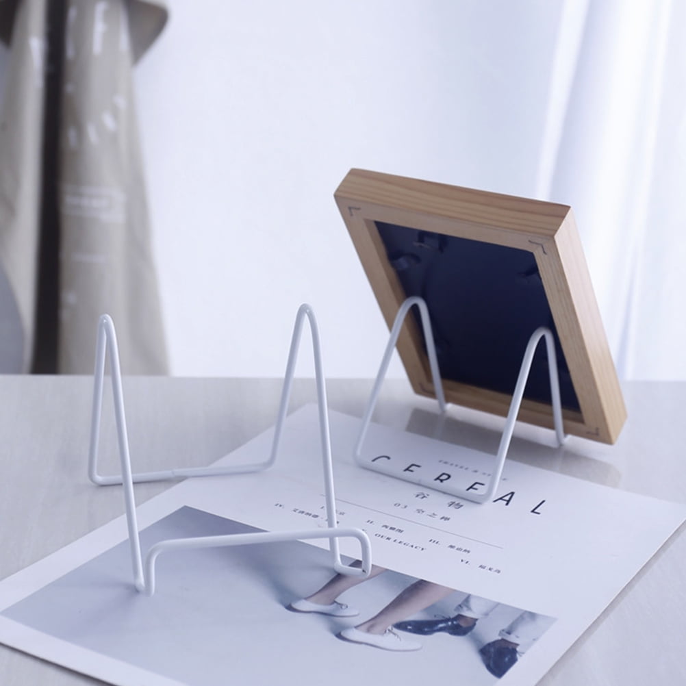 FELTECHELECTR 1Pack Photo Frame Ornament Silver Rectangle Metal with ...