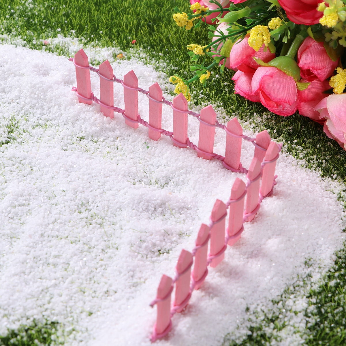 FELTECHELECTR 1Pack Pink Mini Fence for Mini Fake Fence Model and ...