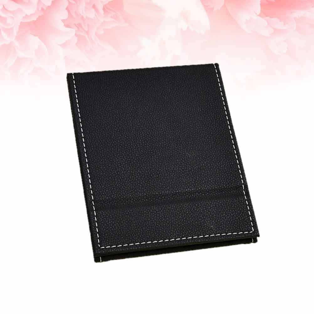 FELTECHELECTR 1Pack Portable Pocket Mirror for Women Black Color ...
