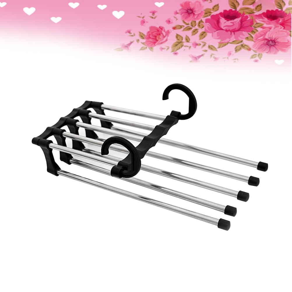 FELTECHELECTR 1Pack Stainless Steel Garment Rack Black Color For ...