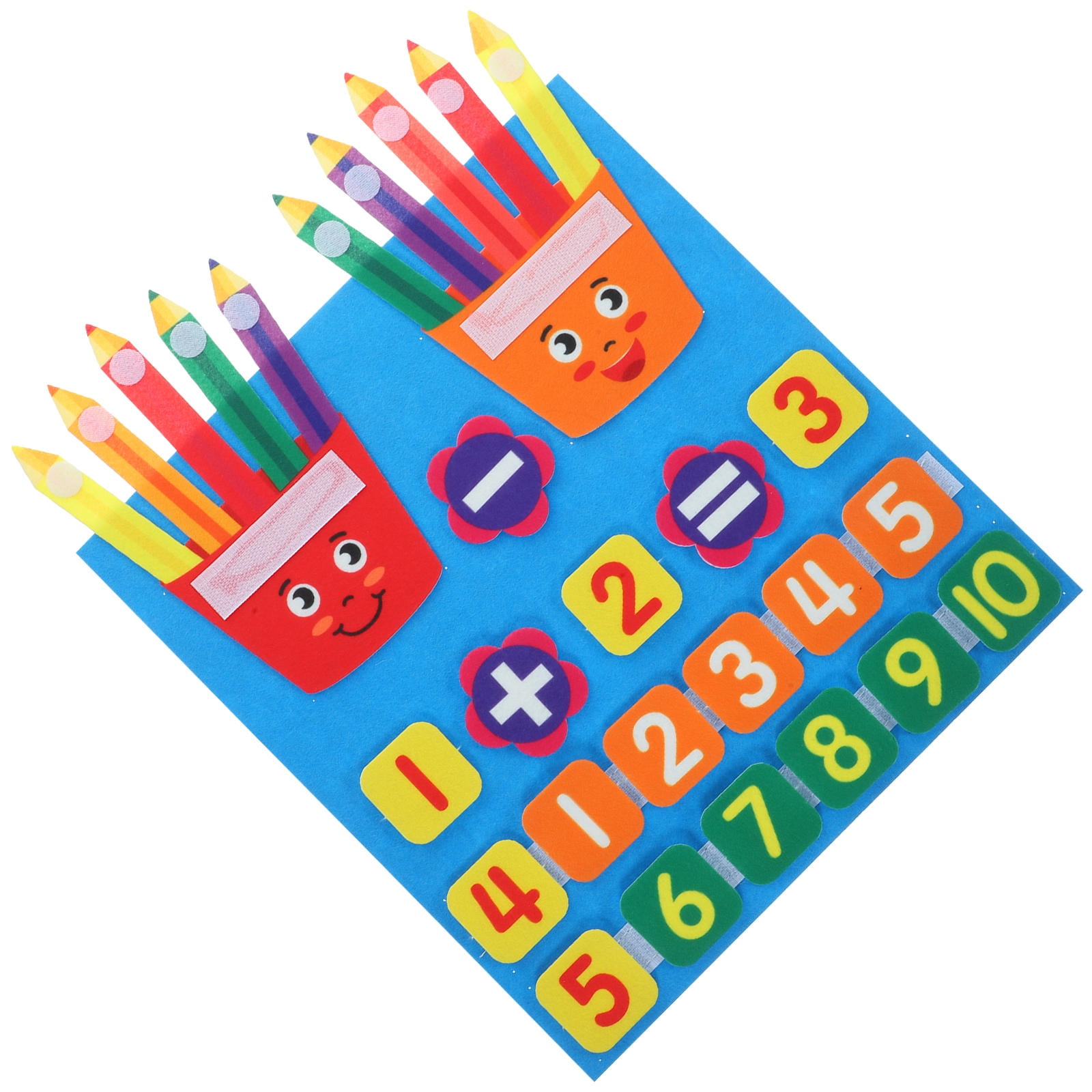 FELTECHELECTR 1Pack Toddler Cognitive Toy Felt Math Board for Children ...