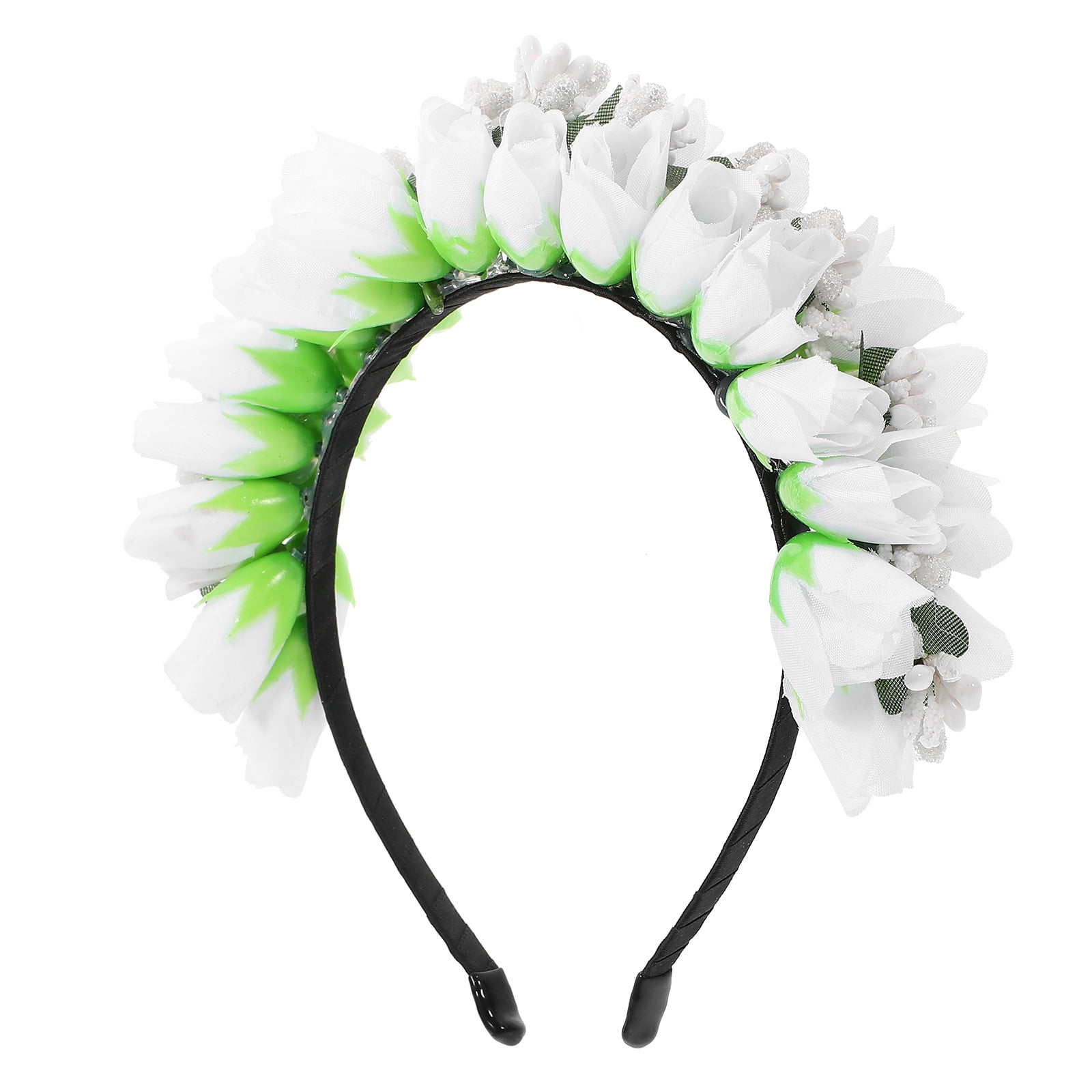 FELTECHELECTR 1Pack Tulip Flower Crown Wedding Headband Elegant Bridal ...