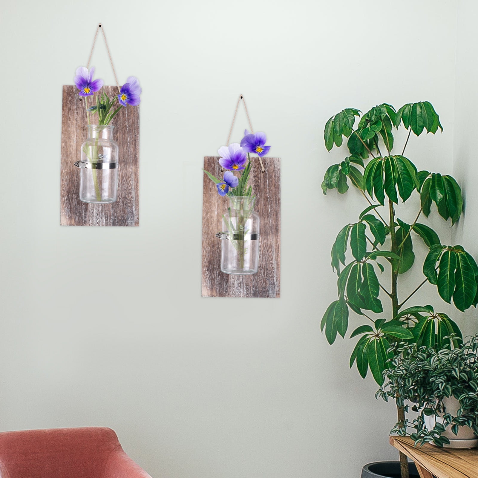 FELTECHELECTR Creative Wall Vase Decoration for Bedroom 1Set - Walmart.com