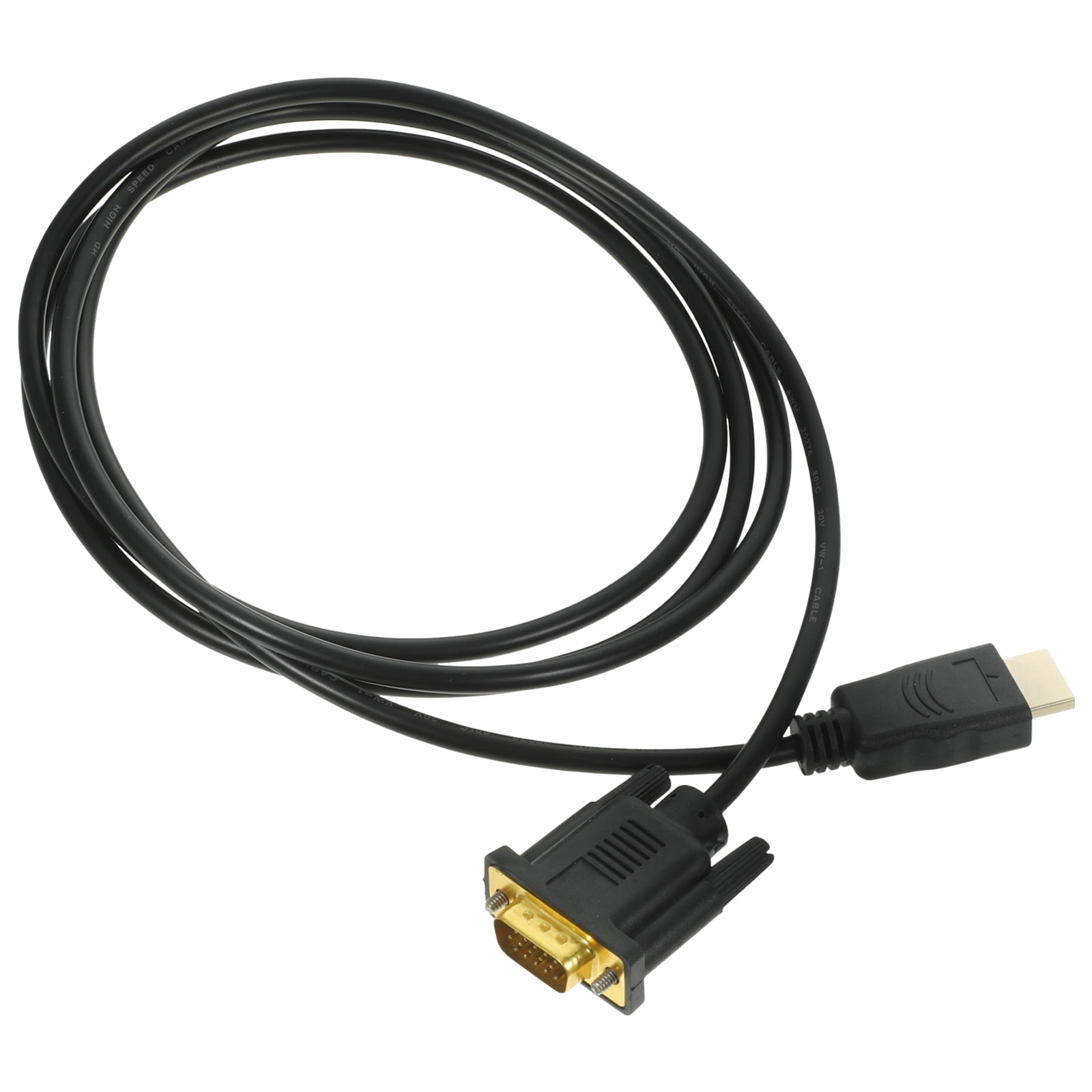 FELTECHELECTR 1Pc Black Copper to Vga Cable for Video Streaming and ...
