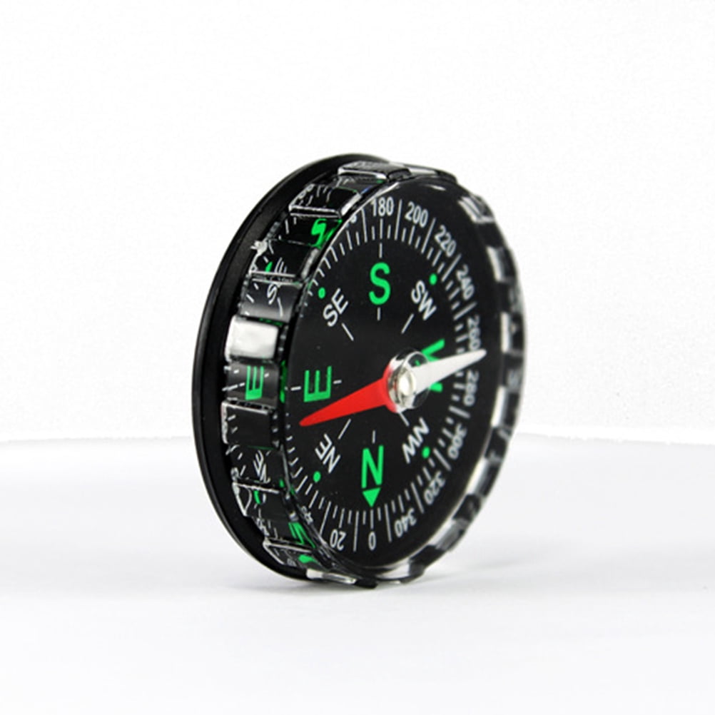 FELTECHELECTR 1Pcs Black Plastic Waterproof Portable Compass for Hiking ...