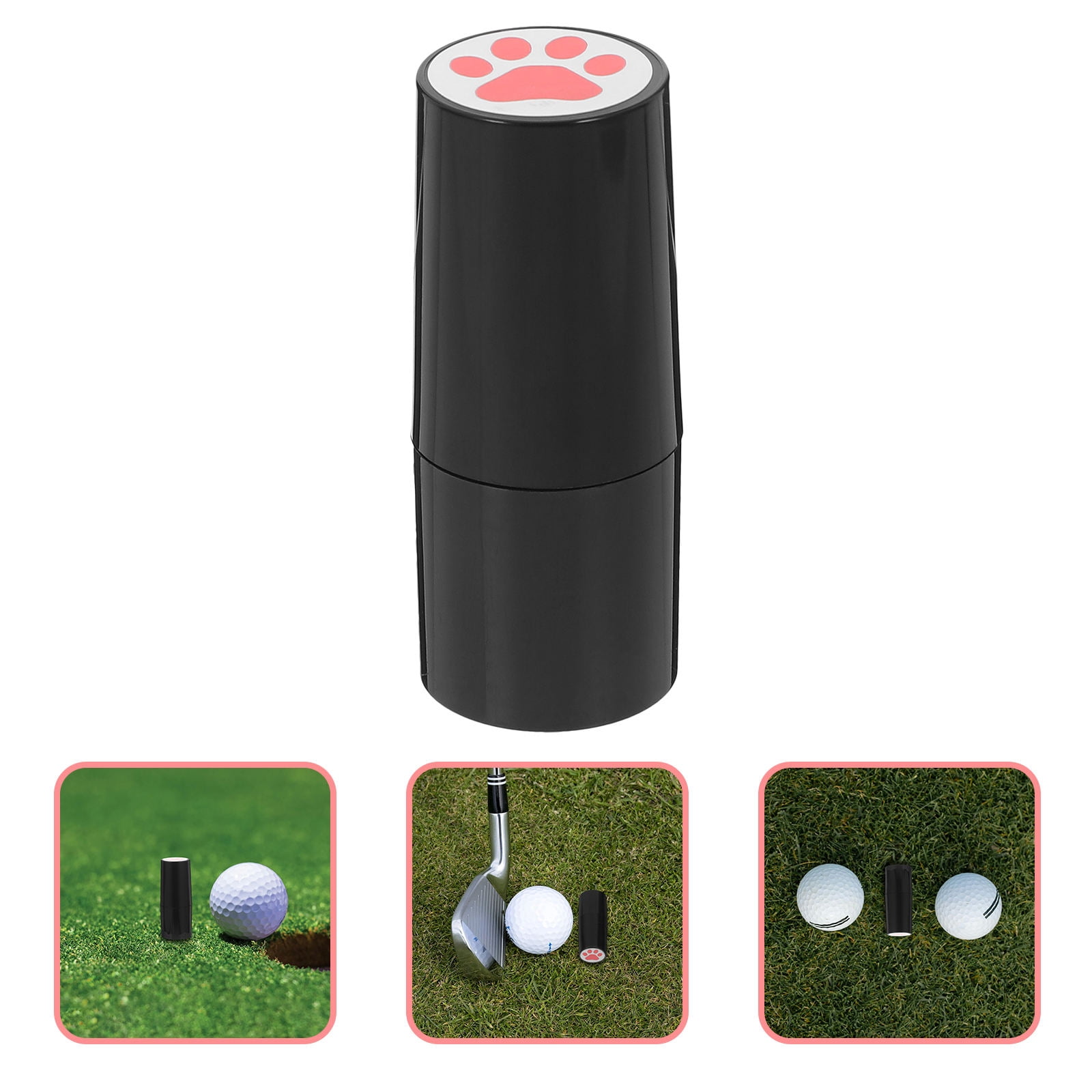 FELTECHELECTR 1Pcs Black Red Print Plastic Golf Ball Stamper Tool for ...