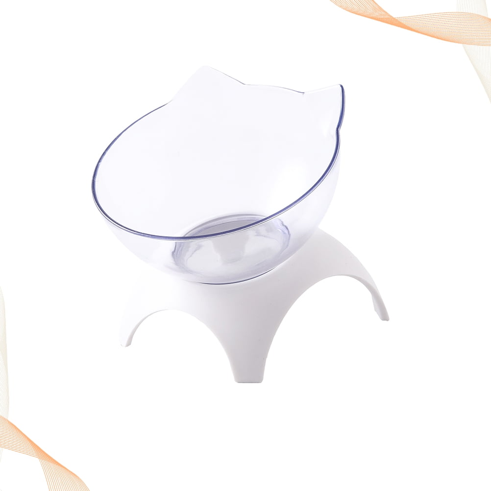 FELTECHELECTR 1Pcs Cat Shaped Tilted Food Bowl for Cat Food Dish 5.7*5.7*3.9in - Walmart.com