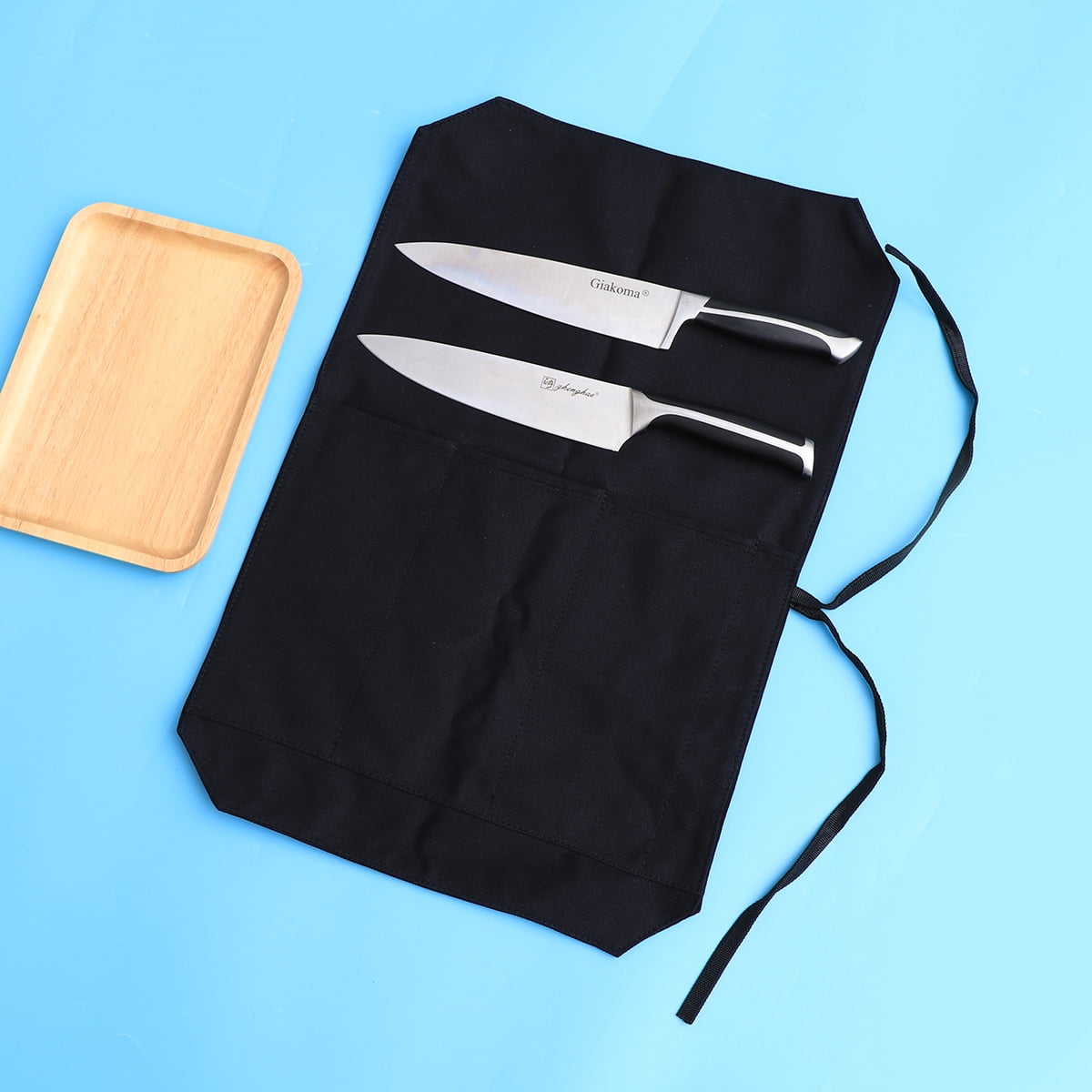 FELTECHELECTR 1Pcs Chefs Case in Black Canvas for Portable Knife ...